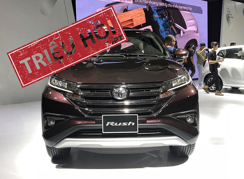 Triệu hồi Toyota Rush tại Việt Nam vì lỗi túi khí có thể tự nổ